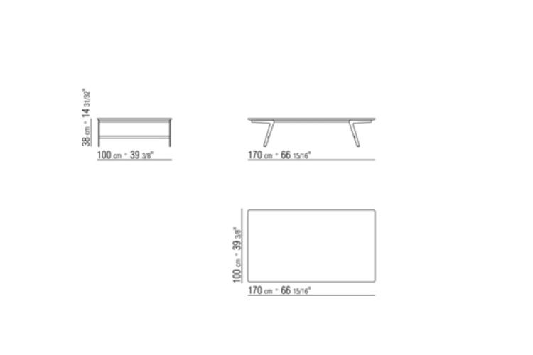 Flexform Soffio Tavolino 170 tavolino in vendita online su Mobilcasa Pisa