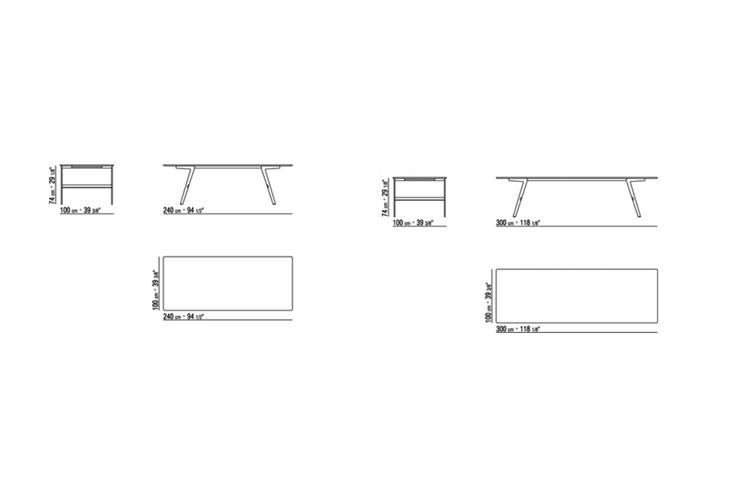 Flexform Soffio Tavolo tavolo in vendita online su Mobilcasa Pisa